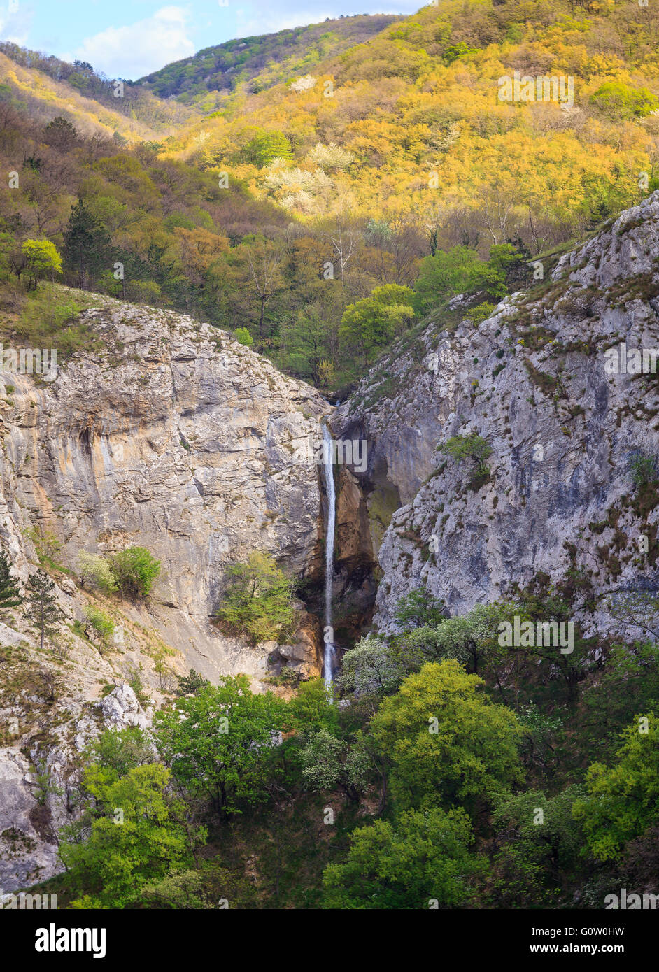 View of the waterfall of Rosandra River Stock Photo - Alamy