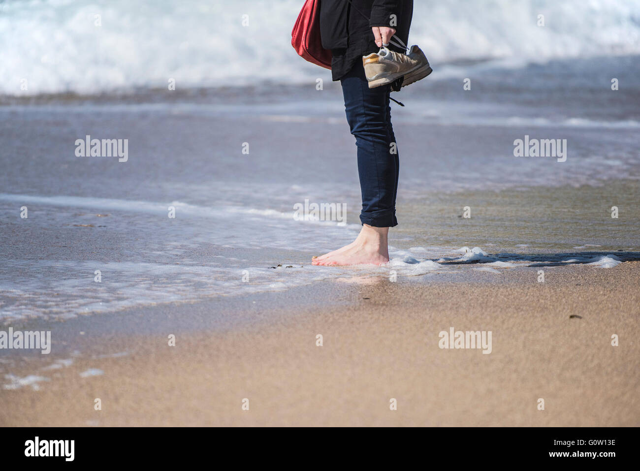 Barefoot woman hi-res stock photography and images - Alamy