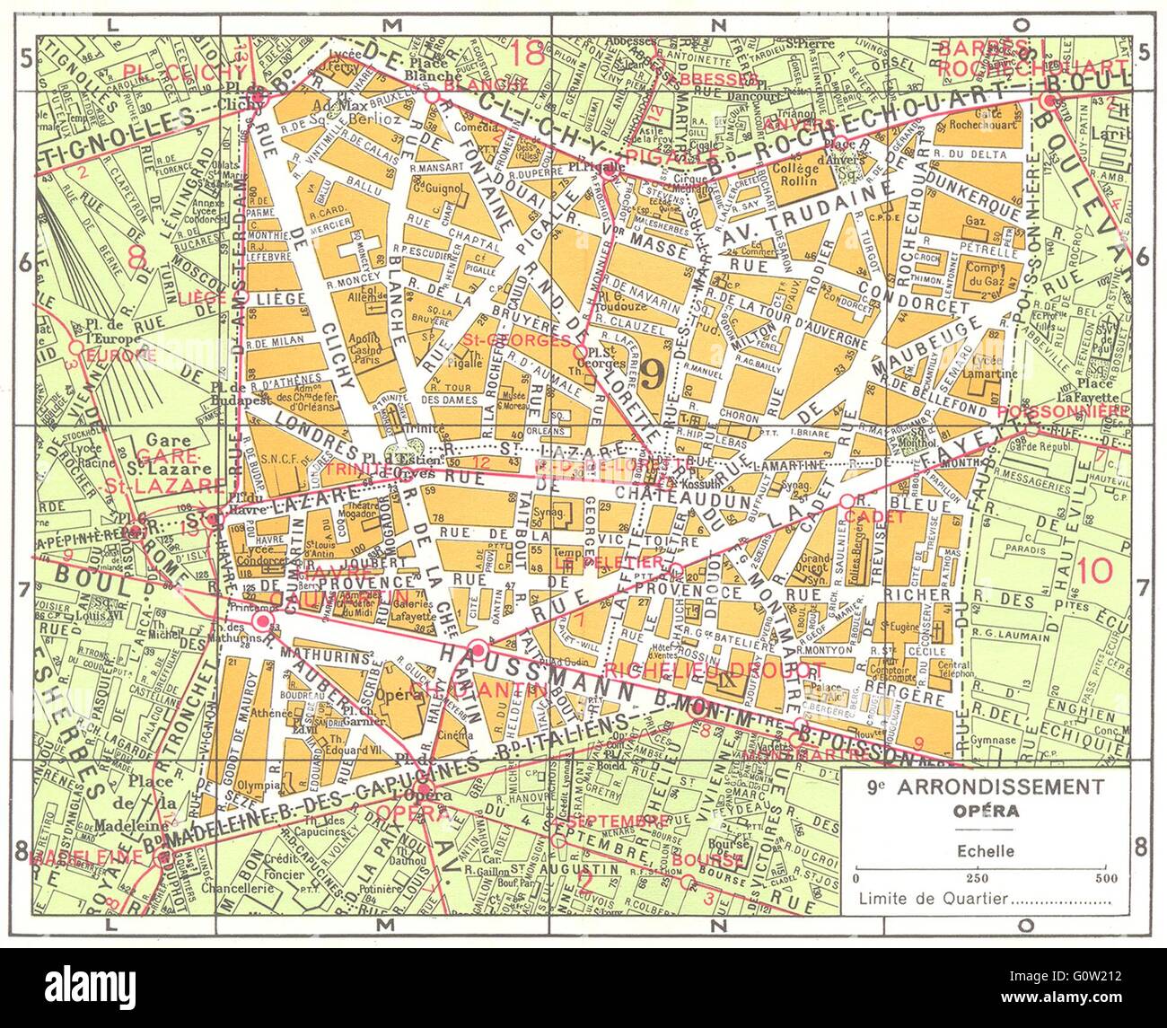 Vintage paris metro map hi-res stock photography and images - Alamy