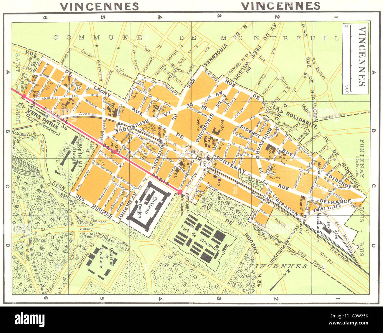 Vintage paris metro map hi-res stock photography and images - Alamy