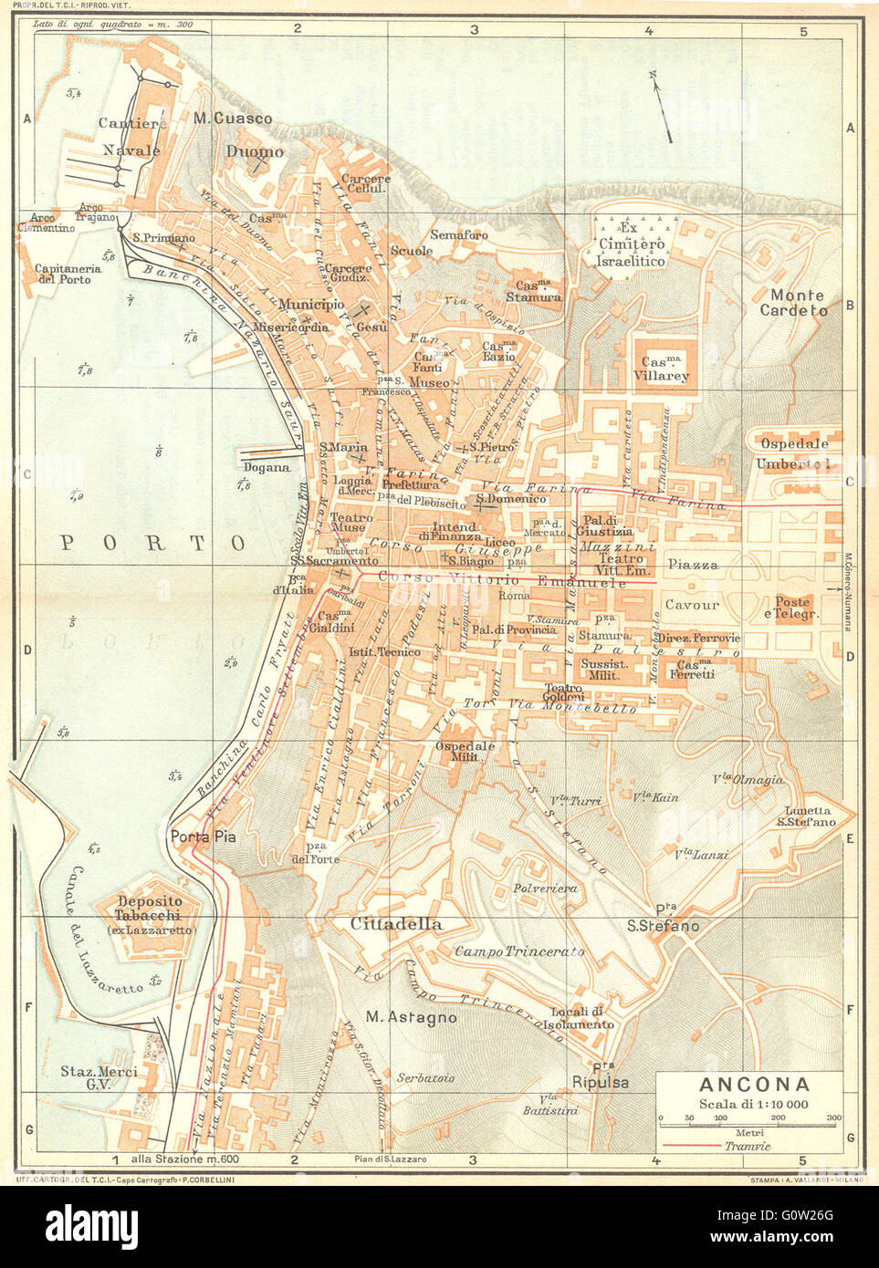 Ancona map hi-res stock photography and images - Alamy