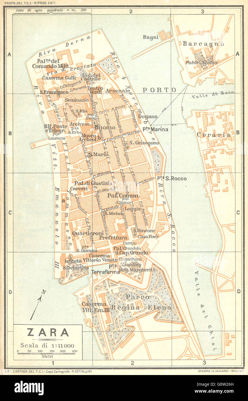 Zadar map hi-res stock photography and images - Alamy