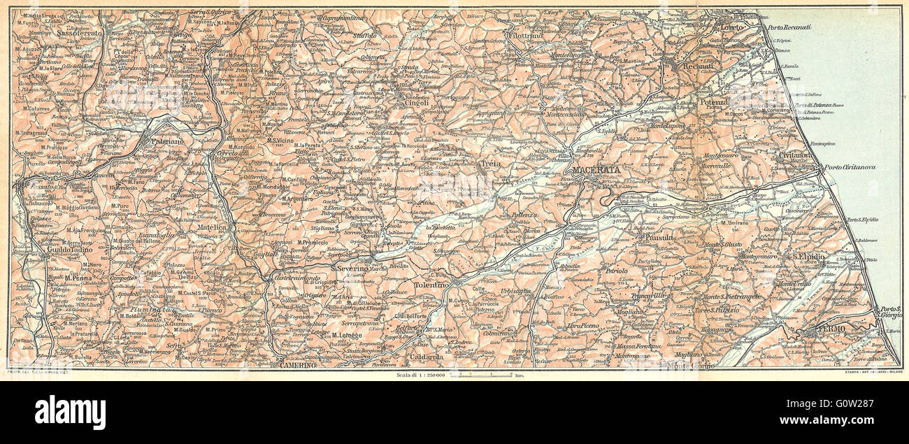 Map of loreto hi-res stock photography and images - Alamy