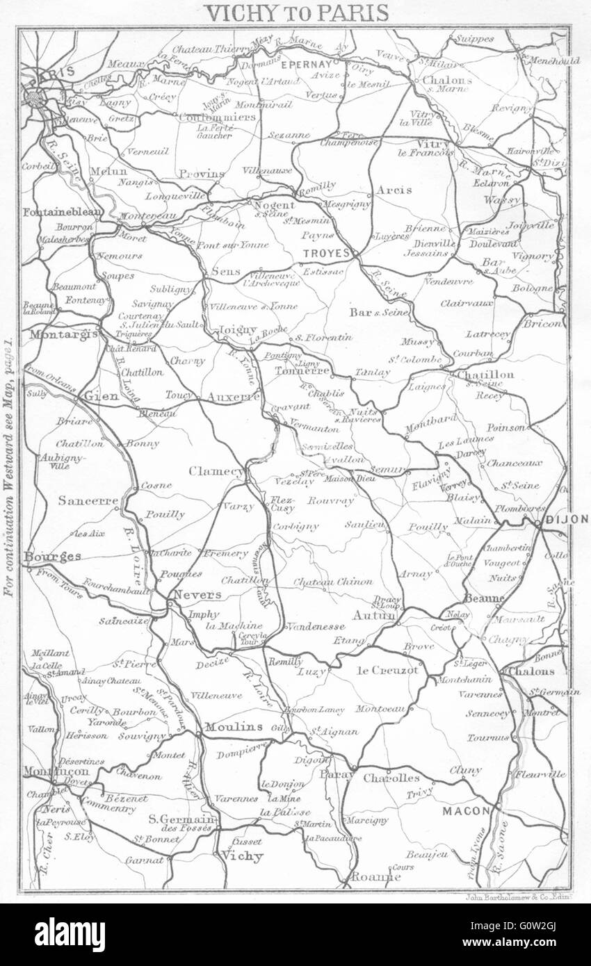 Vichy map hi-res stock photography and images - Alamy