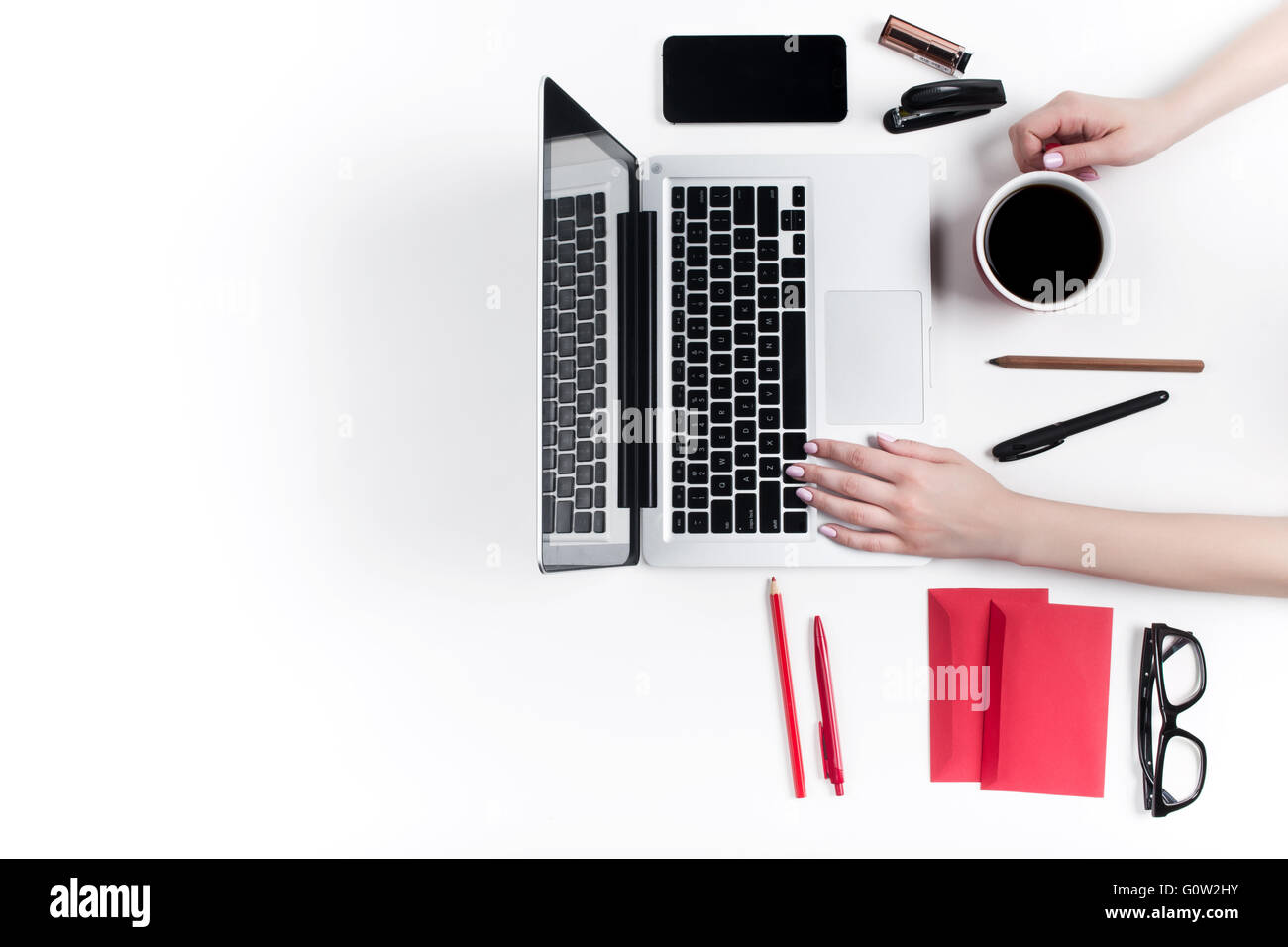 Workplace at the office. Technology Stock Photo - Alamy