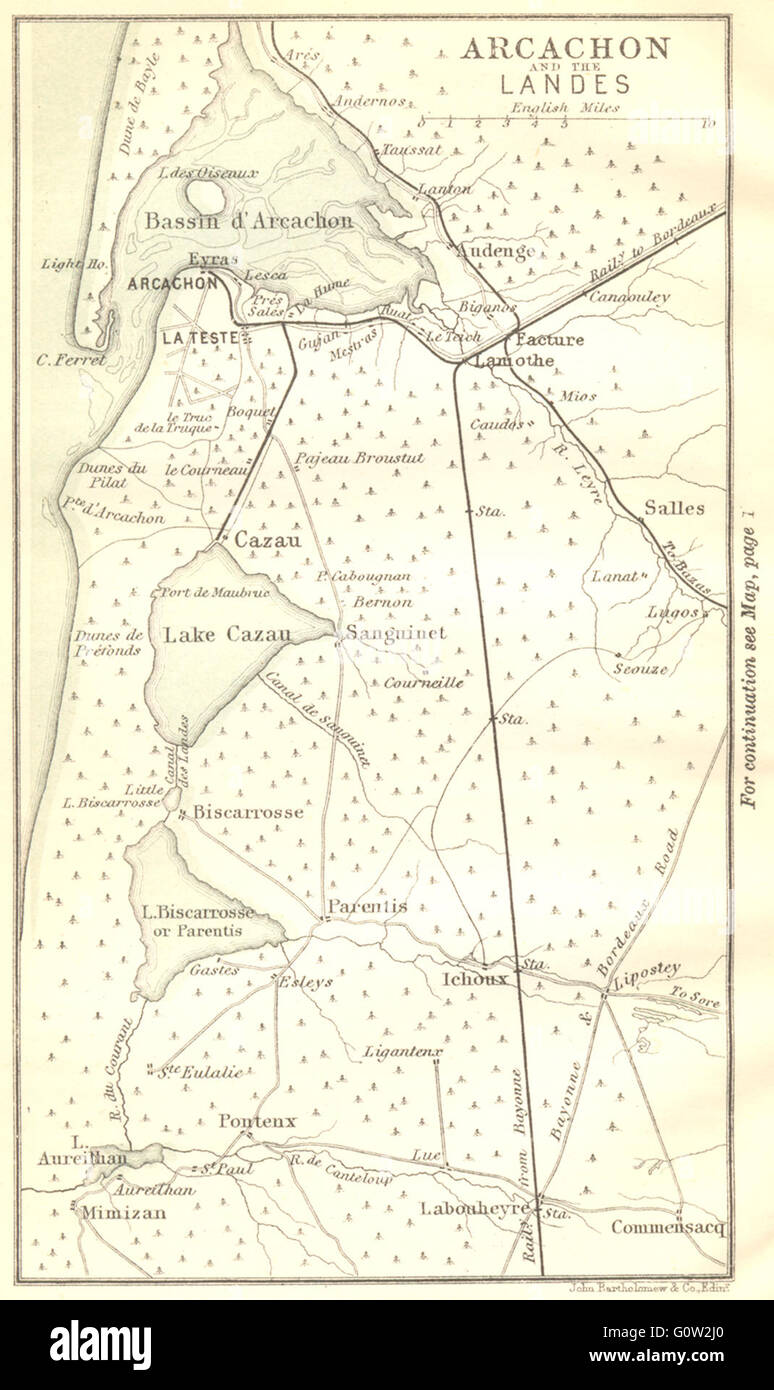 Arcachon map hi-res stock photography and images - Alamy
