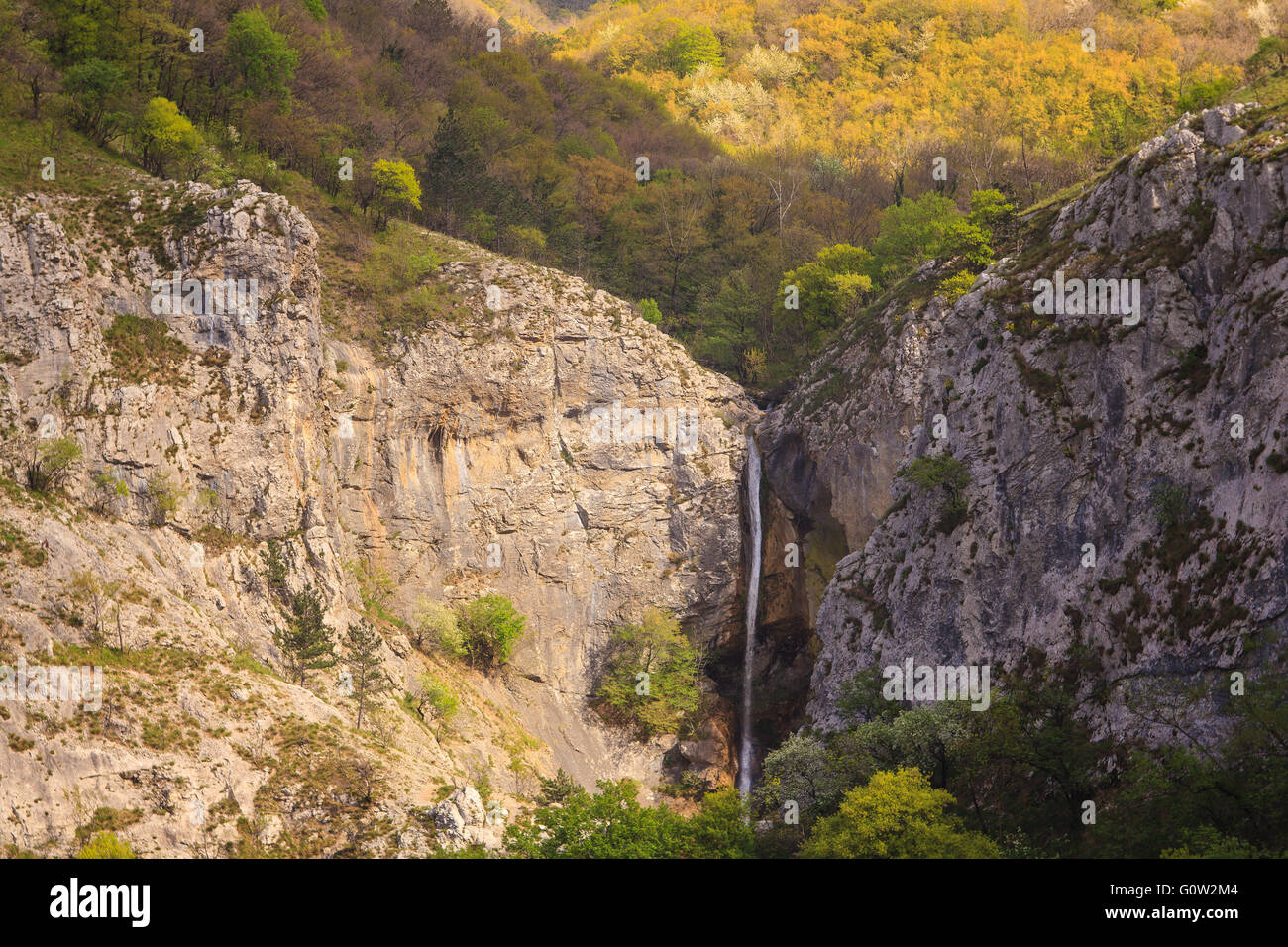 View of the waterfall of Rosandra River Stock Photo - Alamy
