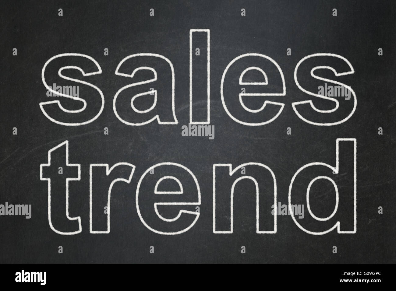 Marketing concept: Sales Trend on chalkboard background Stock Photo - Alamy