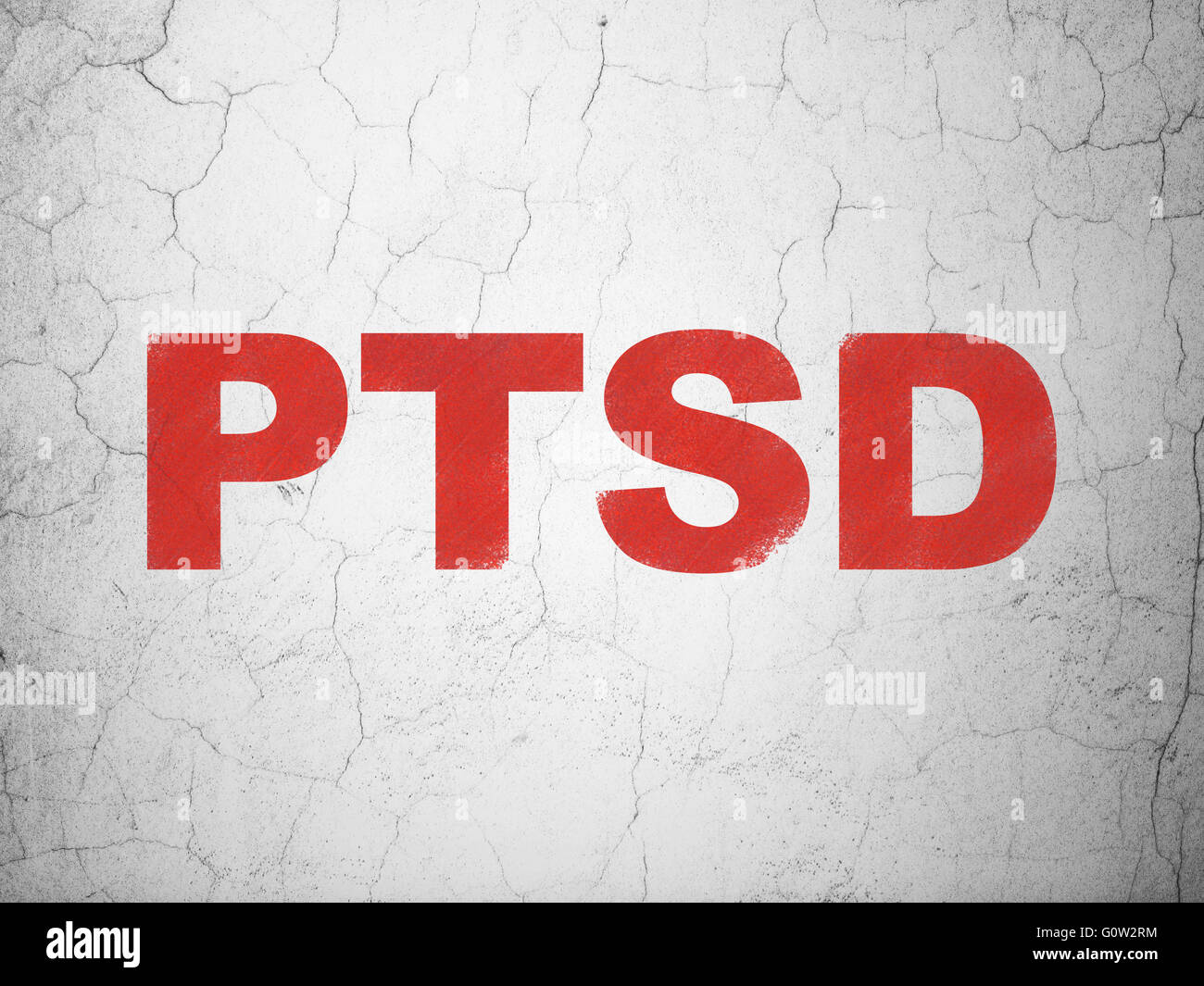 Health concept: PTSD on wall background Stock Photo - Alamy