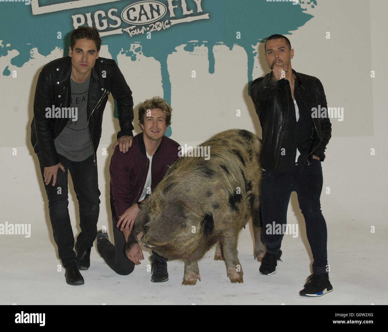 Busted 'Pigs Can Fly Tour 2016' - Photocall Featuring: Charlie Simpson ...