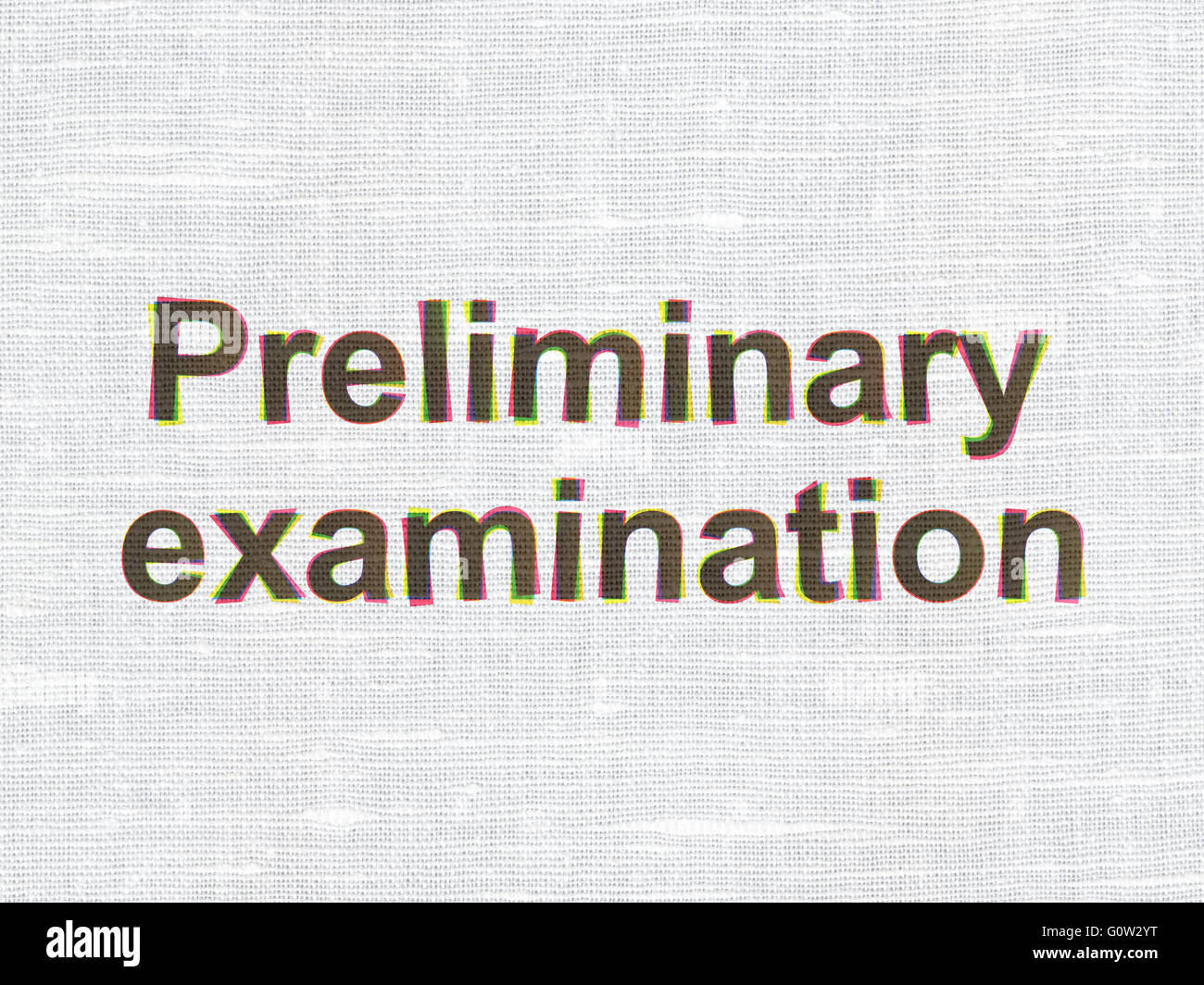Education concept: Preliminary Examination on fabric texture background ...
