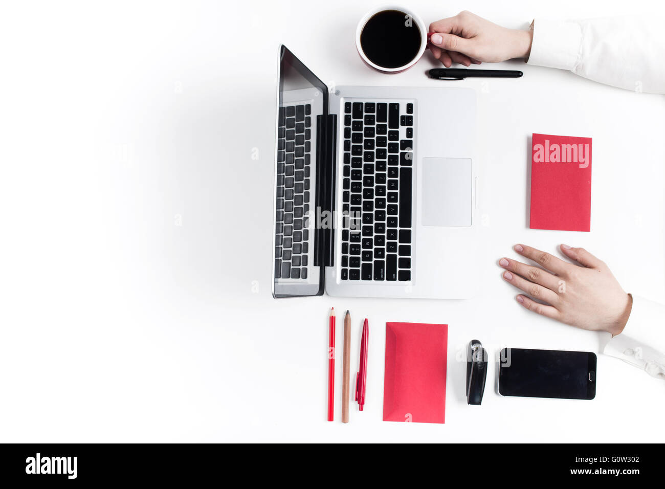 Workplace at the office. Technology Stock Photo - Alamy