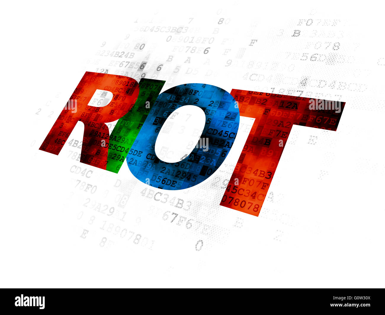 Political concept: Riot on Digital background Stock Photo - Alamy