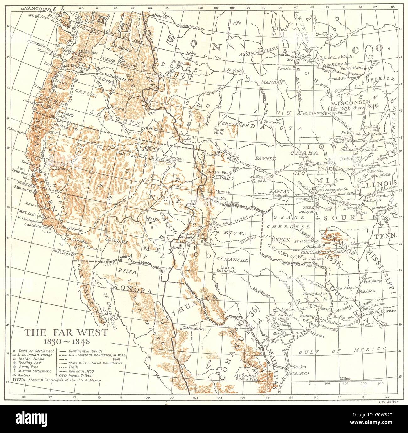 Mapa Del Viejo Oeste