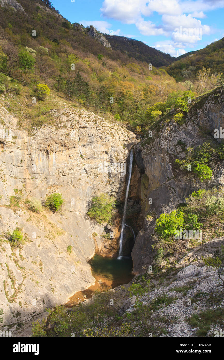 View of the waterfall of Rosandra River Stock Photo - Alamy