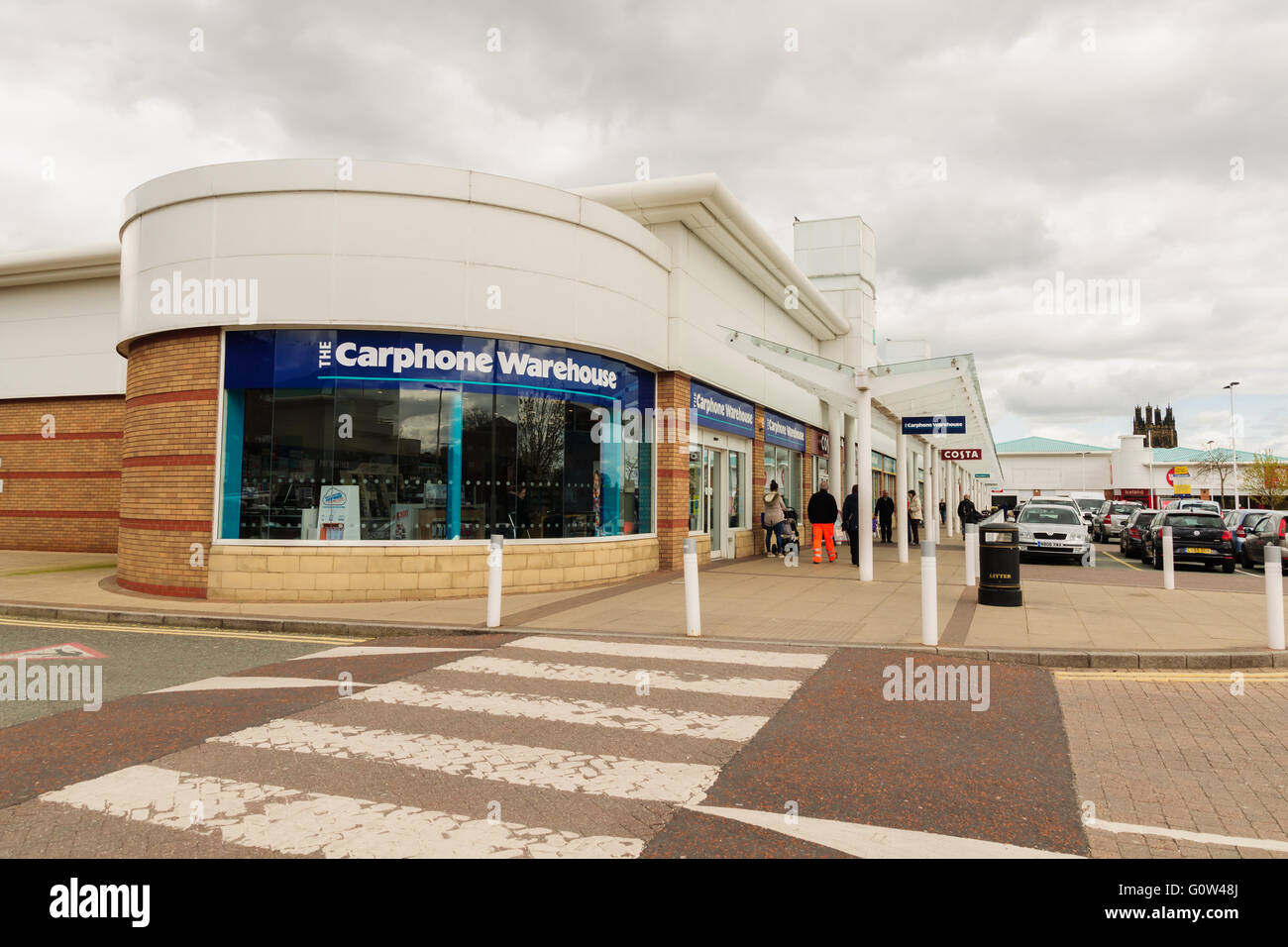 Carphone Warehouse store at the Island Green shopping park in Wrexham ...