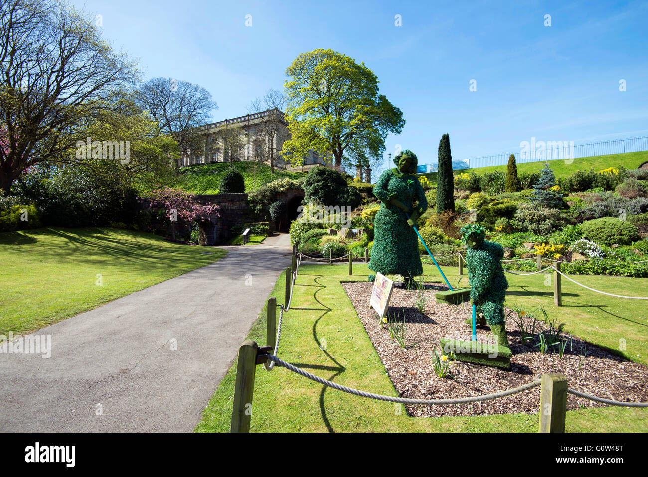 Nottingham castle gardens hi-res stock photography and images - Alamy