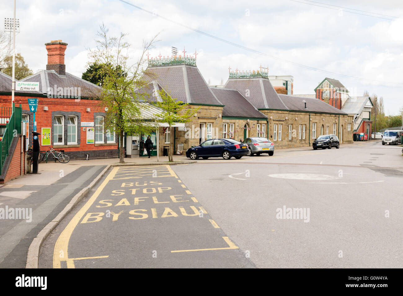 Wrexham General Railway Station trains service the Chester to Cardiff ...