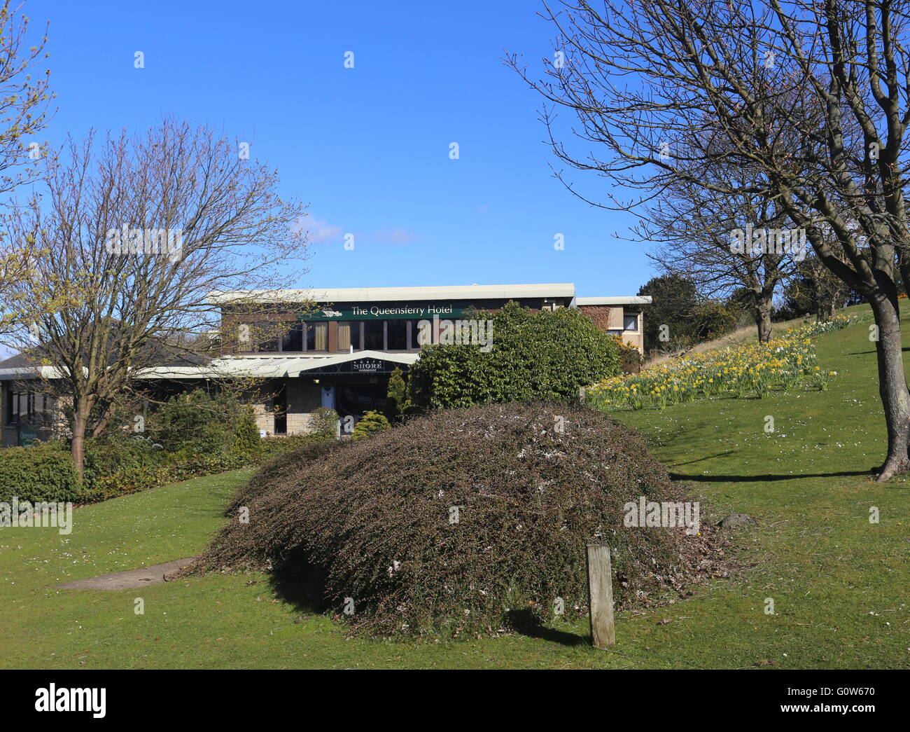 Exterior of Queensferry Hotel Fife Scotland April 2016 Stock Photo - Alamy