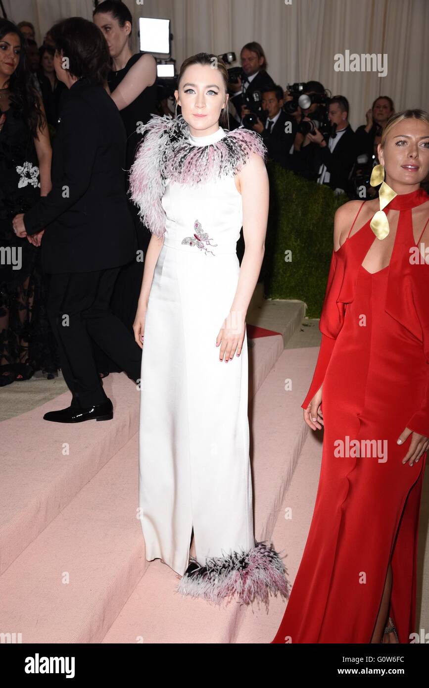 Saoirse Ronan, wearing Christopher Kane at arrivals for Manus x Machina ...