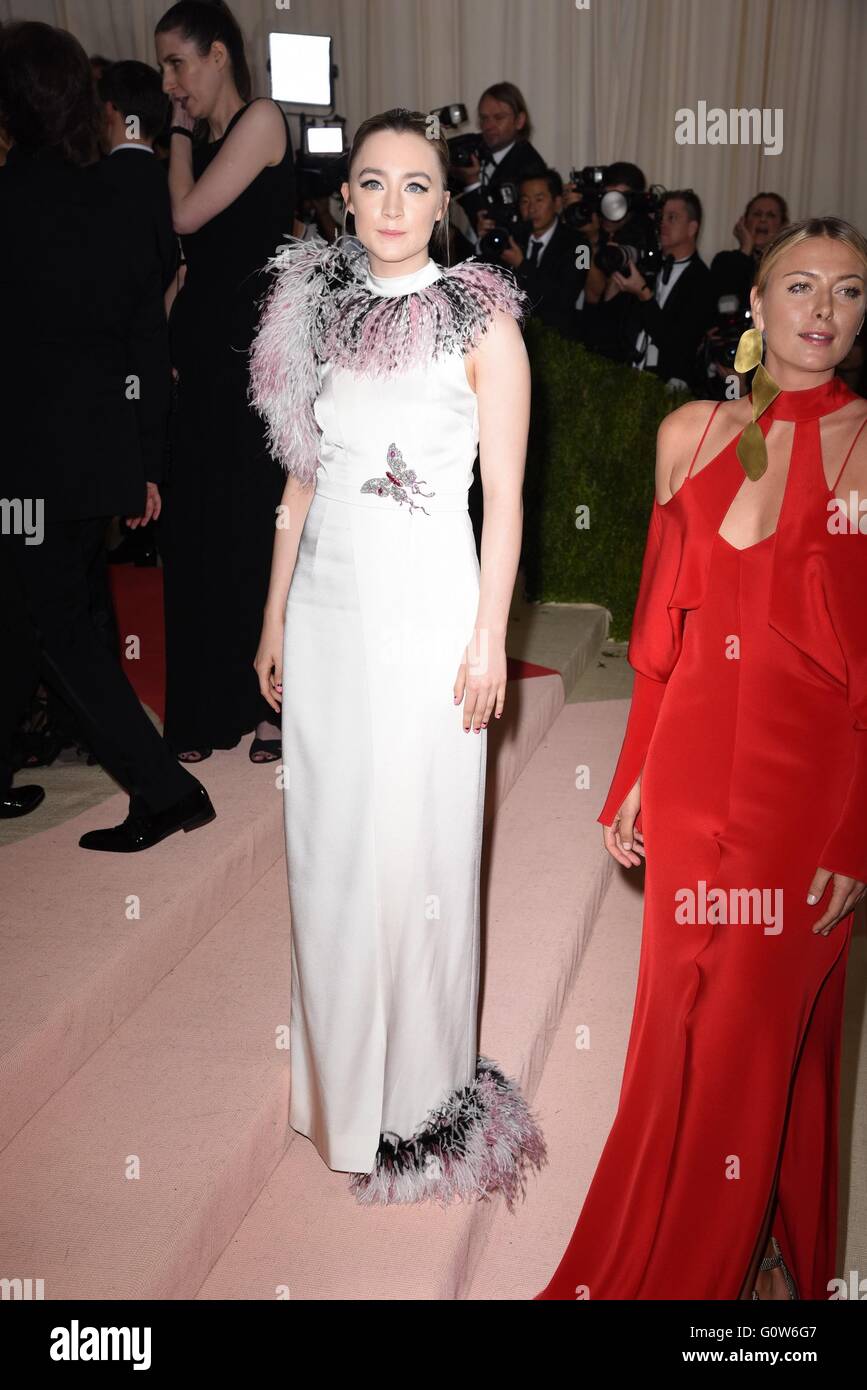 Saoirse Ronan, wearing Christopher Kane at arrivals for Manus x Machina ...
