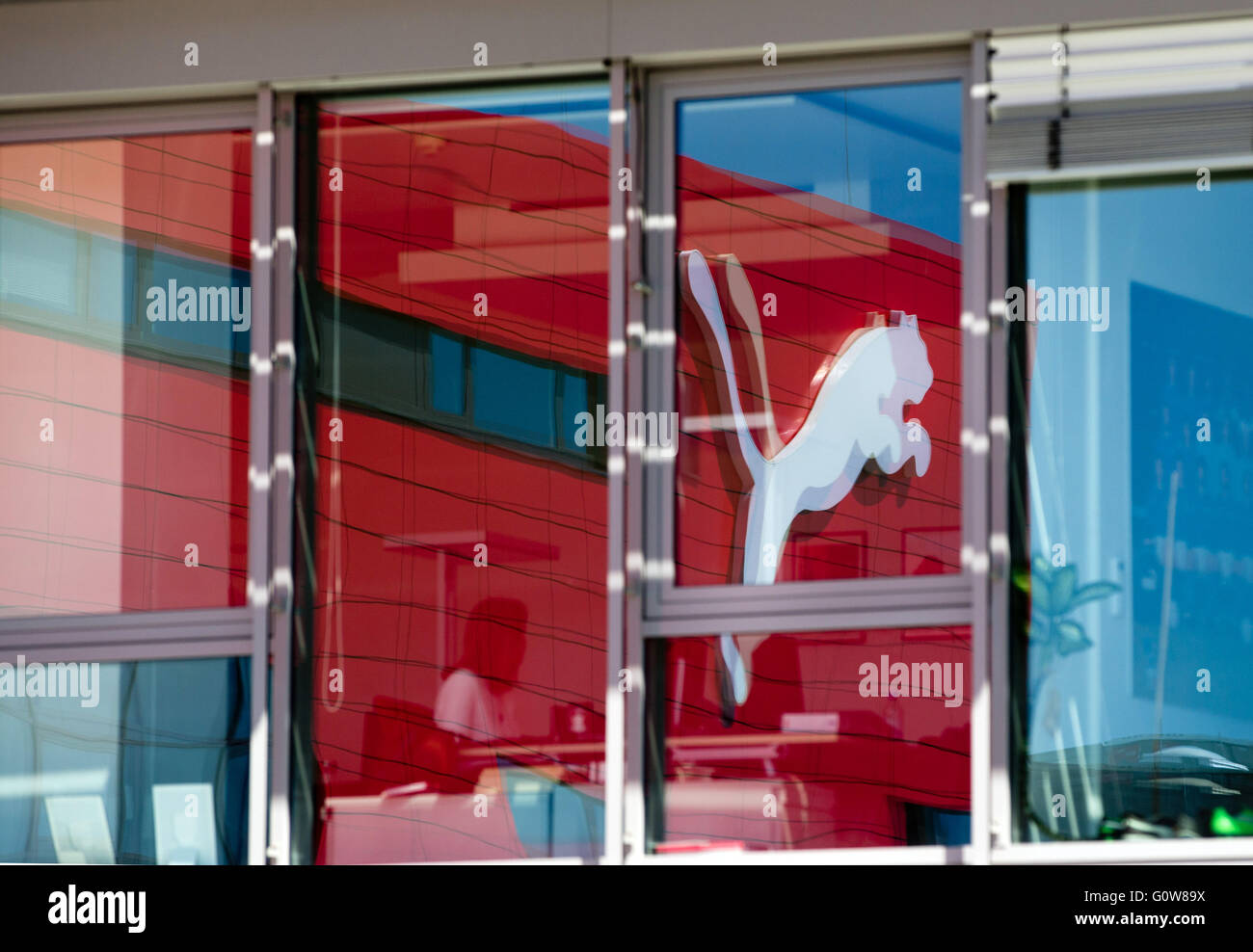 Herzogenaurach, Germany. 04th May, 2016. The logo of sporting goods ...