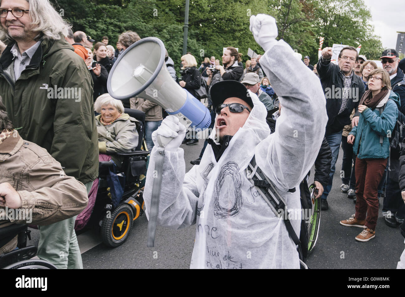 Berlin, Berlin, Germany. 4th May, 2016. Protesters during the rally of ...