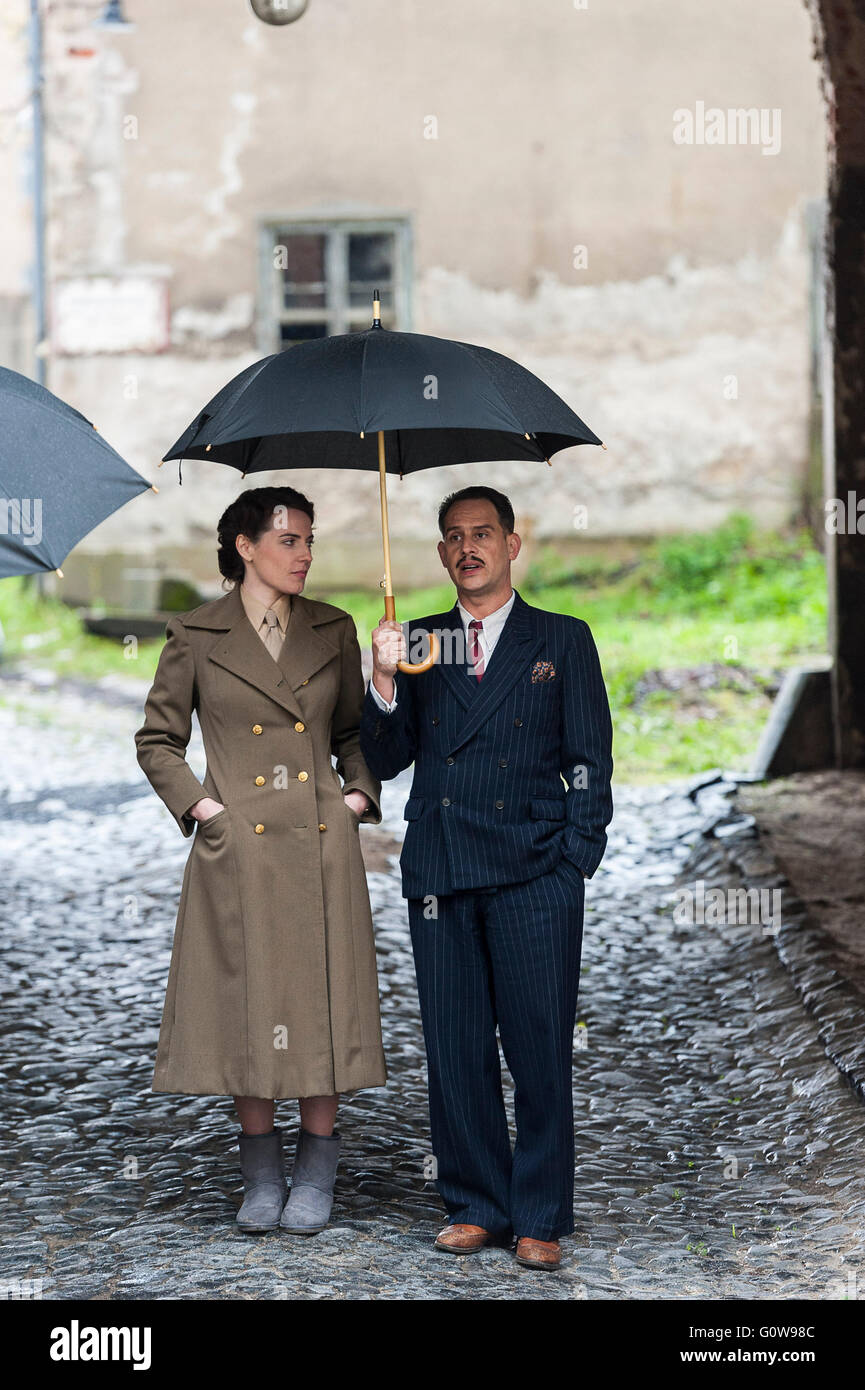 Lead actors Moritz Bleibtreu and Antje Traue in James von Moltke ...