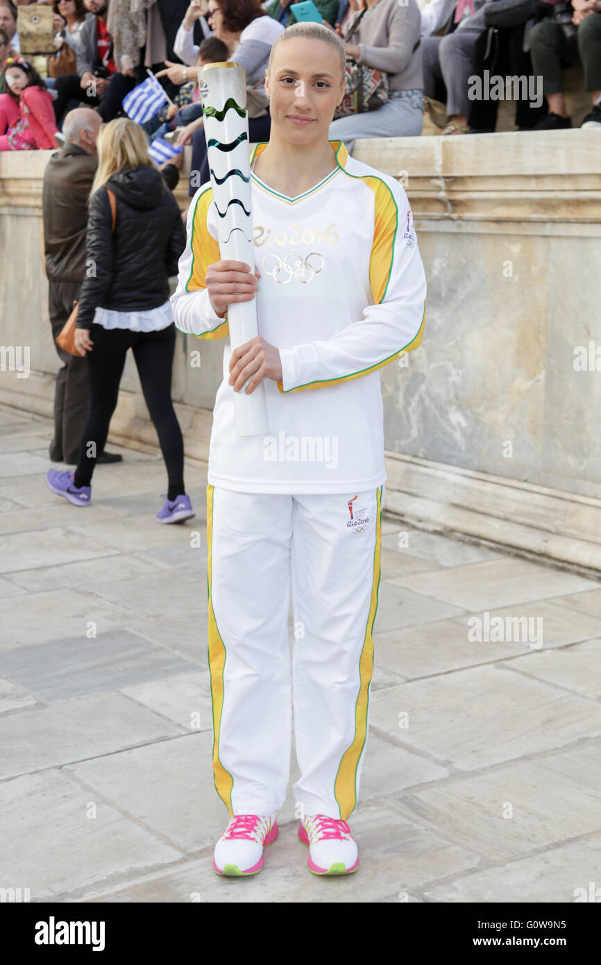 Athens, Greece. 27th Apr, 2016. This is Nikoleta Kyriakopoulou Greek ...