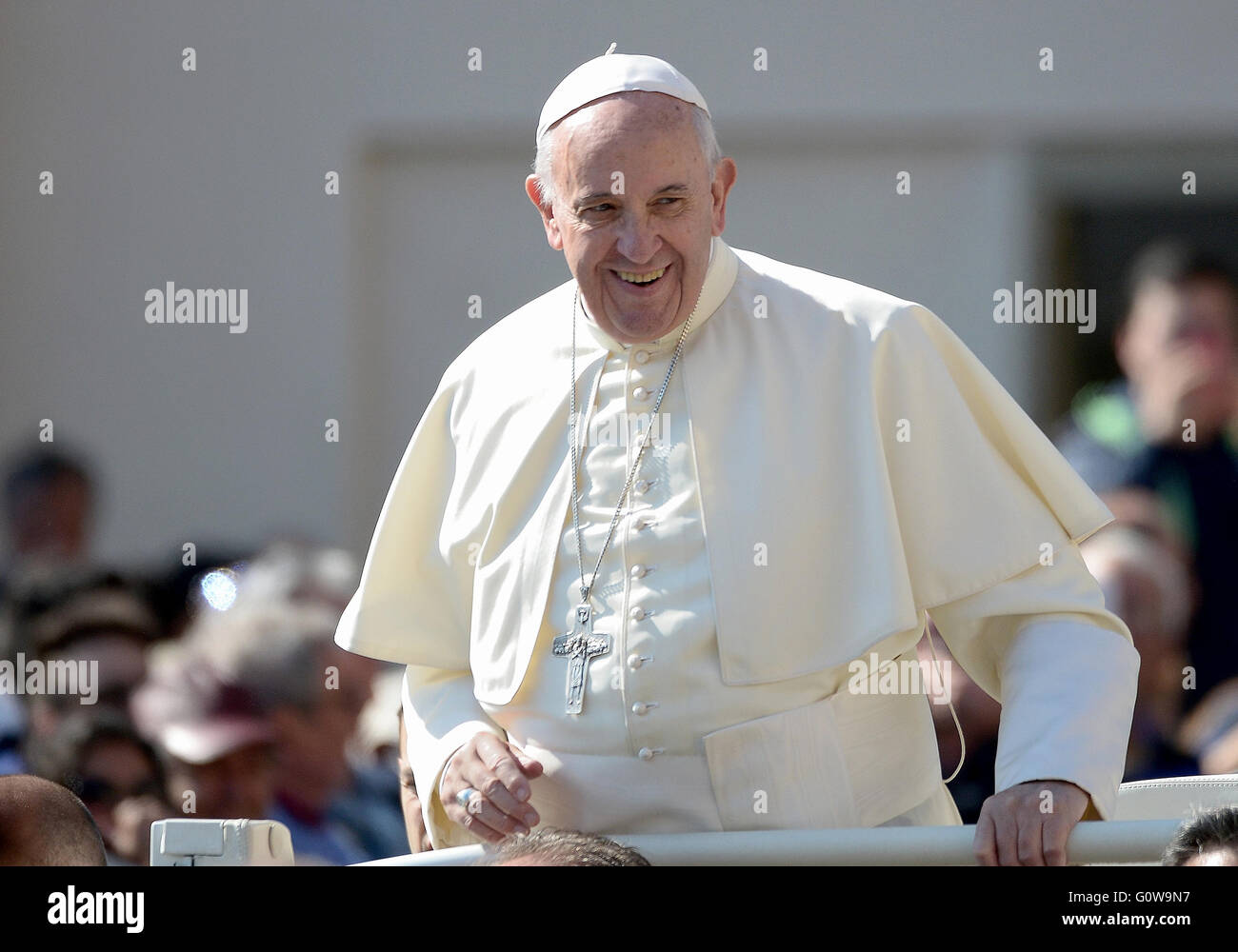Vatican City, Vatican. 04th May, 2016. Pope Francis, during the General ...