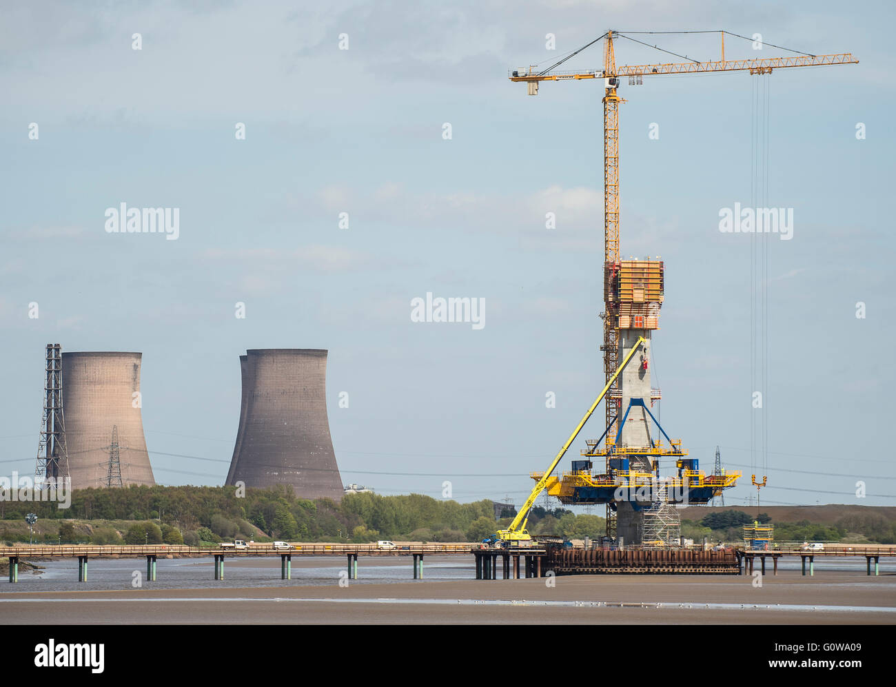 Widnes to Runcorn near Liverpool, UK 4th May 2016, the new road ...