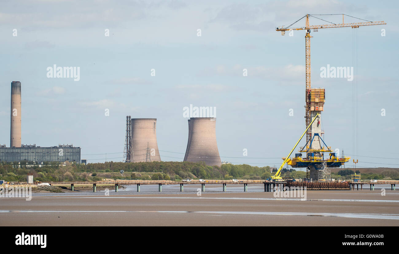 Widnes to Runcorn near Liverpool, UK 4th May 2016, the new road ...