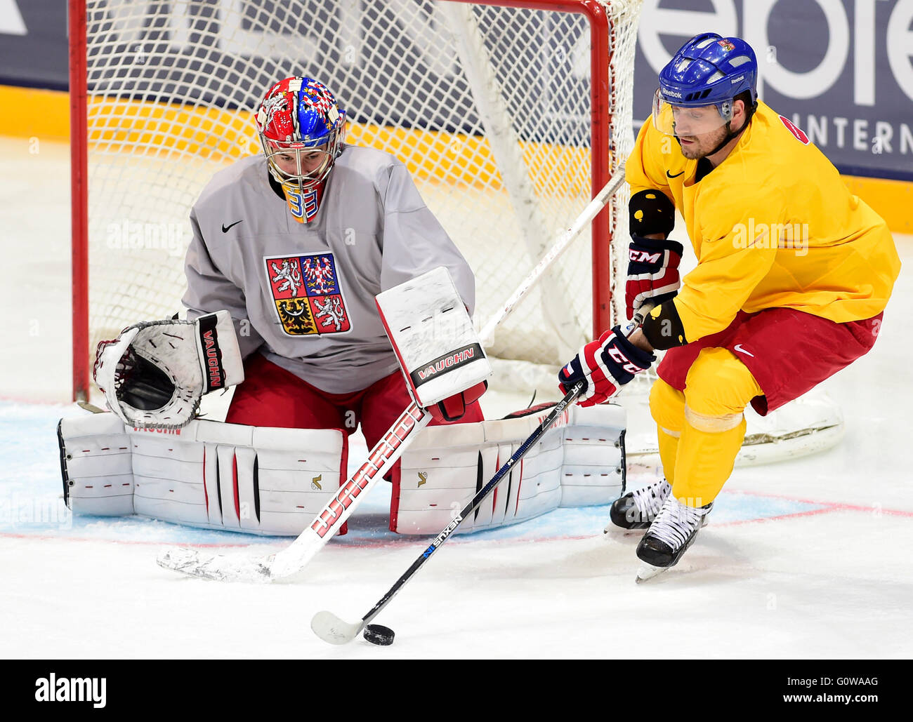Moscow, Russian Federation. 04th May, 2016. Czech goalkeeper Pavel ...