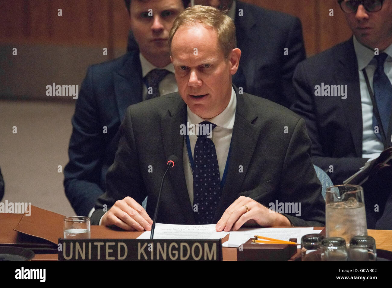 UK Ambassador Matthew Rycroft addresses the Council. At the request of ...