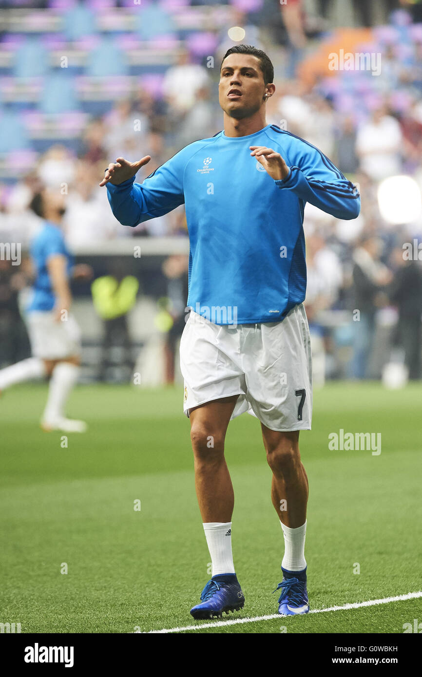 Madrid, Spain. 4th May, 2016. Cristiano Ronaldo (forward; Real Madrid ...