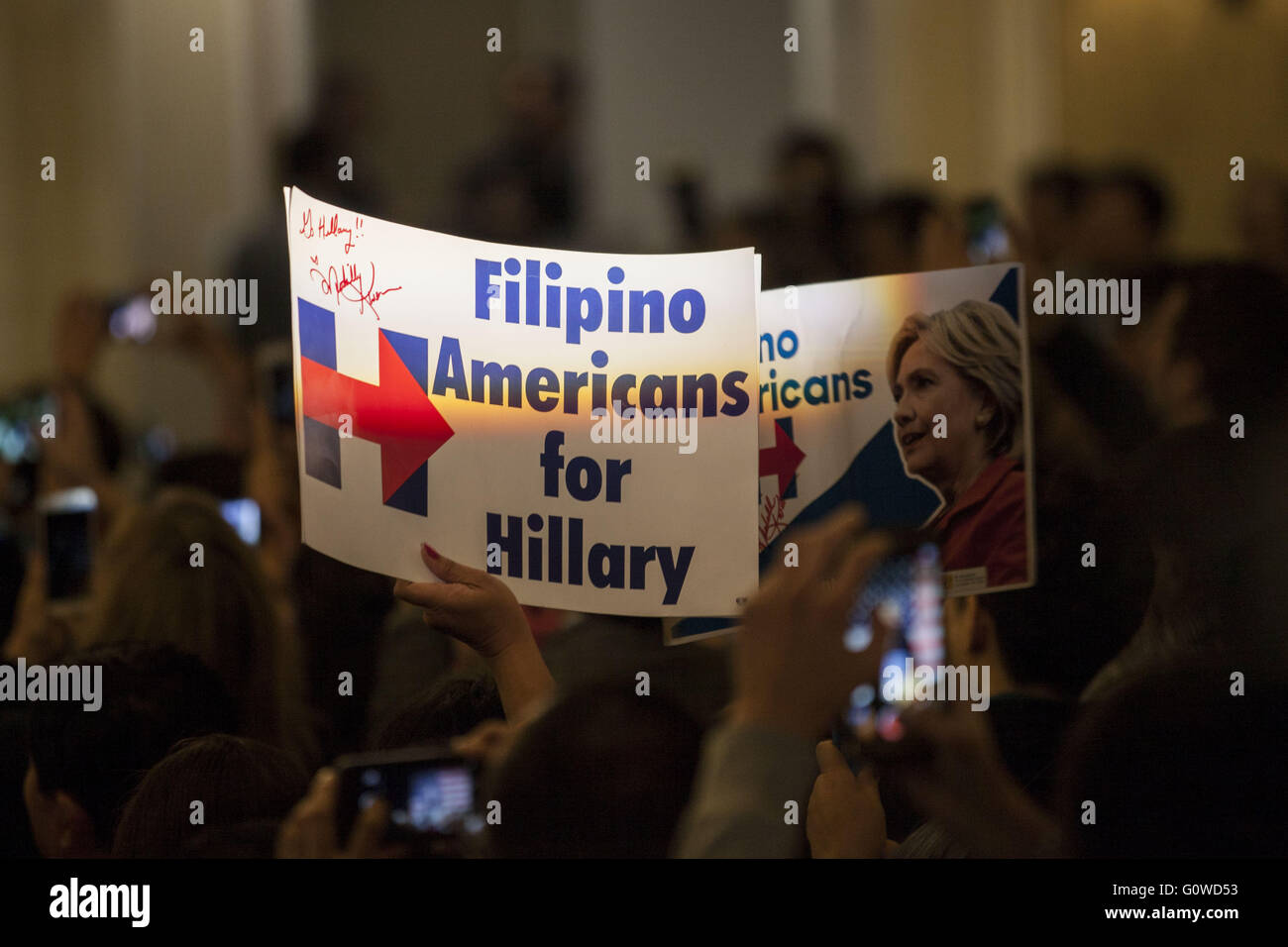 Los Angeles, California, USA. 4th May, 2016. A sign for Filipino ...