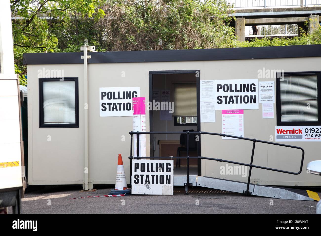 Portable polling station hi-res stock photography and images - Alamy