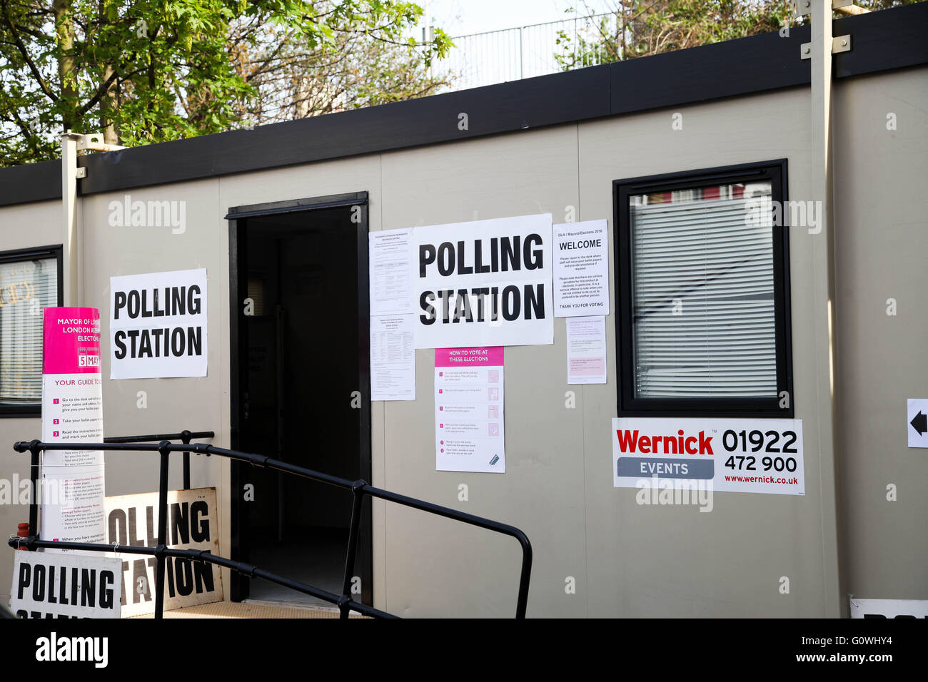 Portable polling station hi-res stock photography and images - Alamy