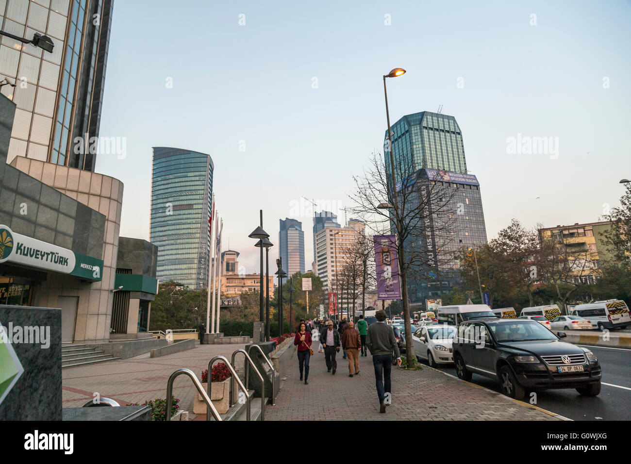 Istanbul, Turkey: Modern skyscrapers and skyline in Istanbul, the most ...