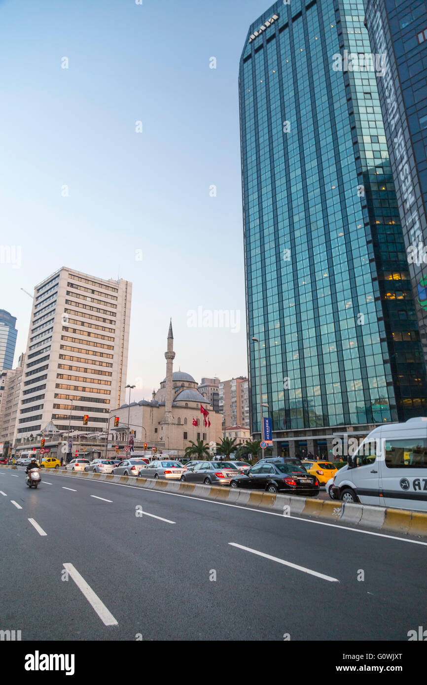 Istanbul, Turkey: Modern skyscrapers and skyline in Istanbul, the most ...