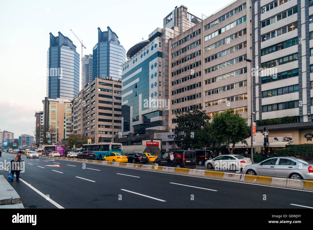 Istanbul, Turkey: Modern skyscrapers and skyline in Istanbul, the most ...