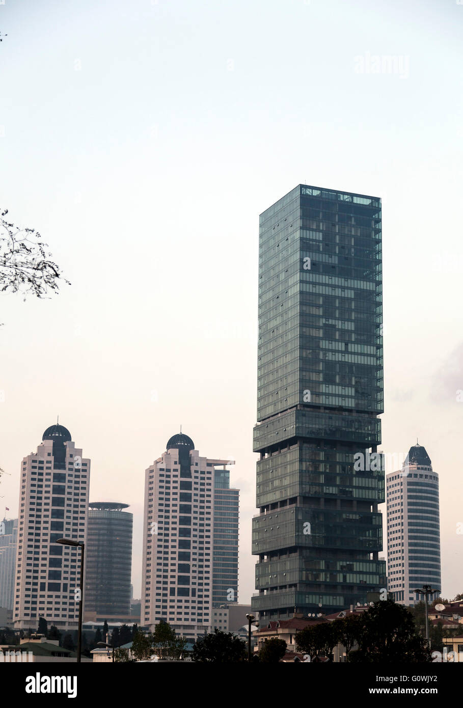 Istanbul, Turkey: Modern skyscrapers and skyline in Istanbul, the most ...