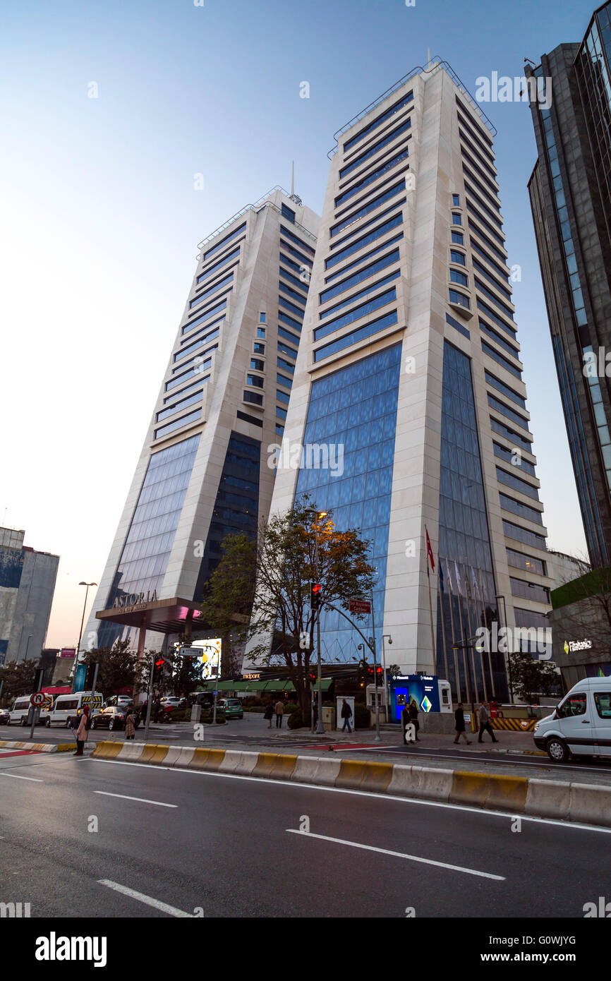 Istanbul, Turkey: Modern skyscrapers and skyline in Istanbul, the most ...