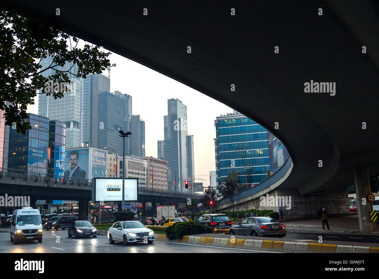 Istanbul, Turkey: Modern skyscrapers and skyline in Istanbul, the most ...