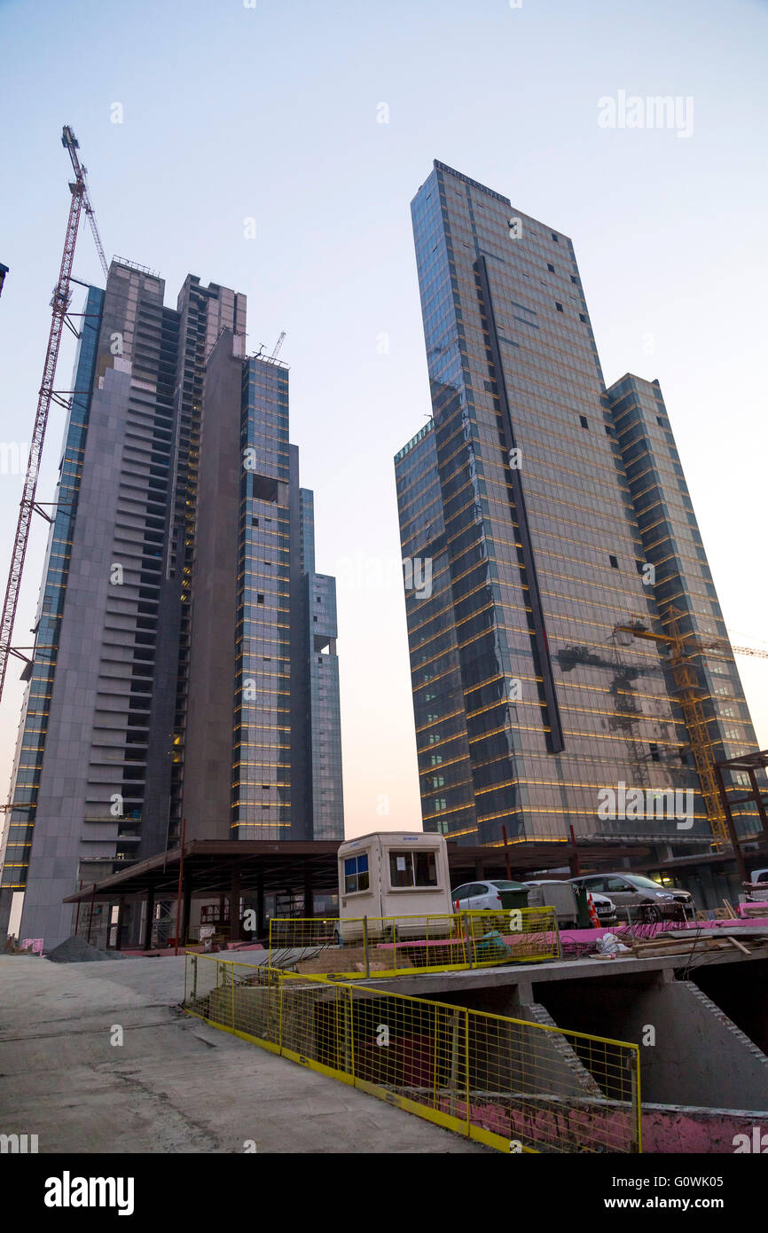 Istanbul, Turkey: Modern skyscrapers and skyline in Istanbul, the most ...