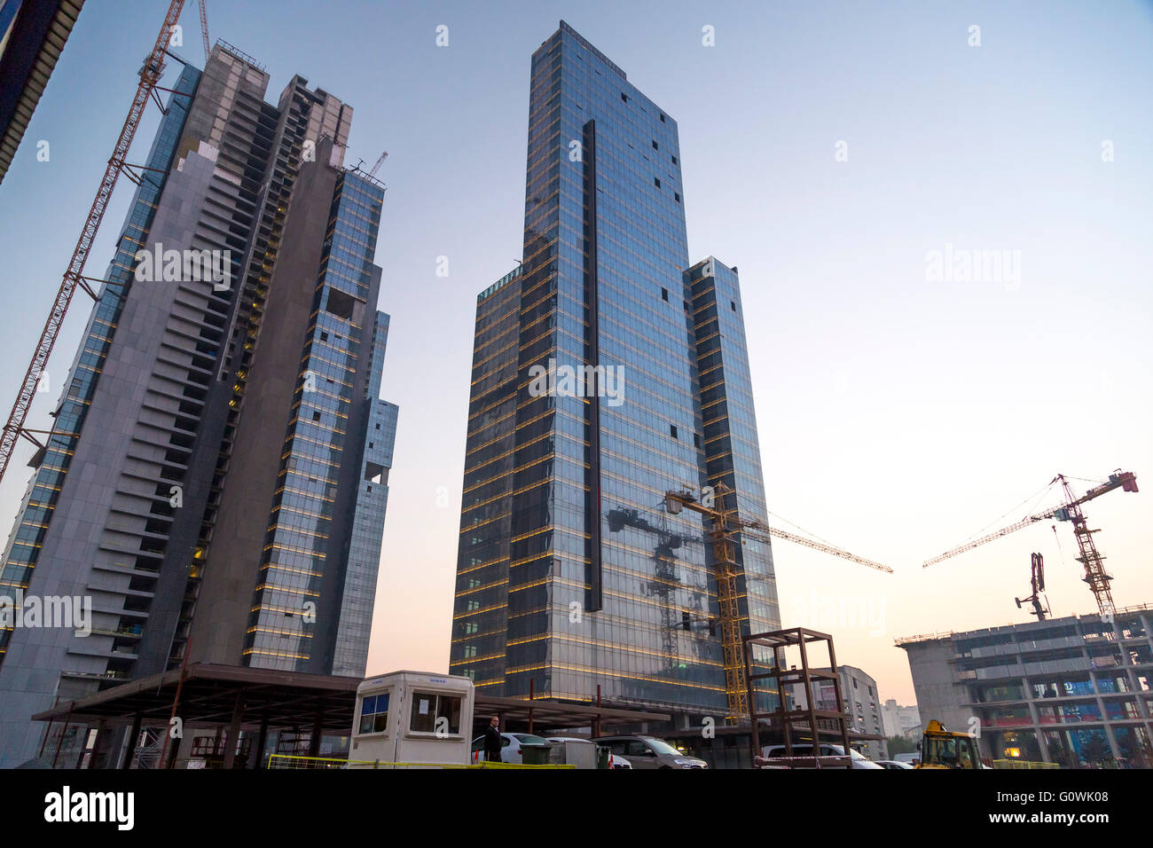 Istanbul, Turkey: Modern skyscrapers and skyline in Istanbul, the most ...
