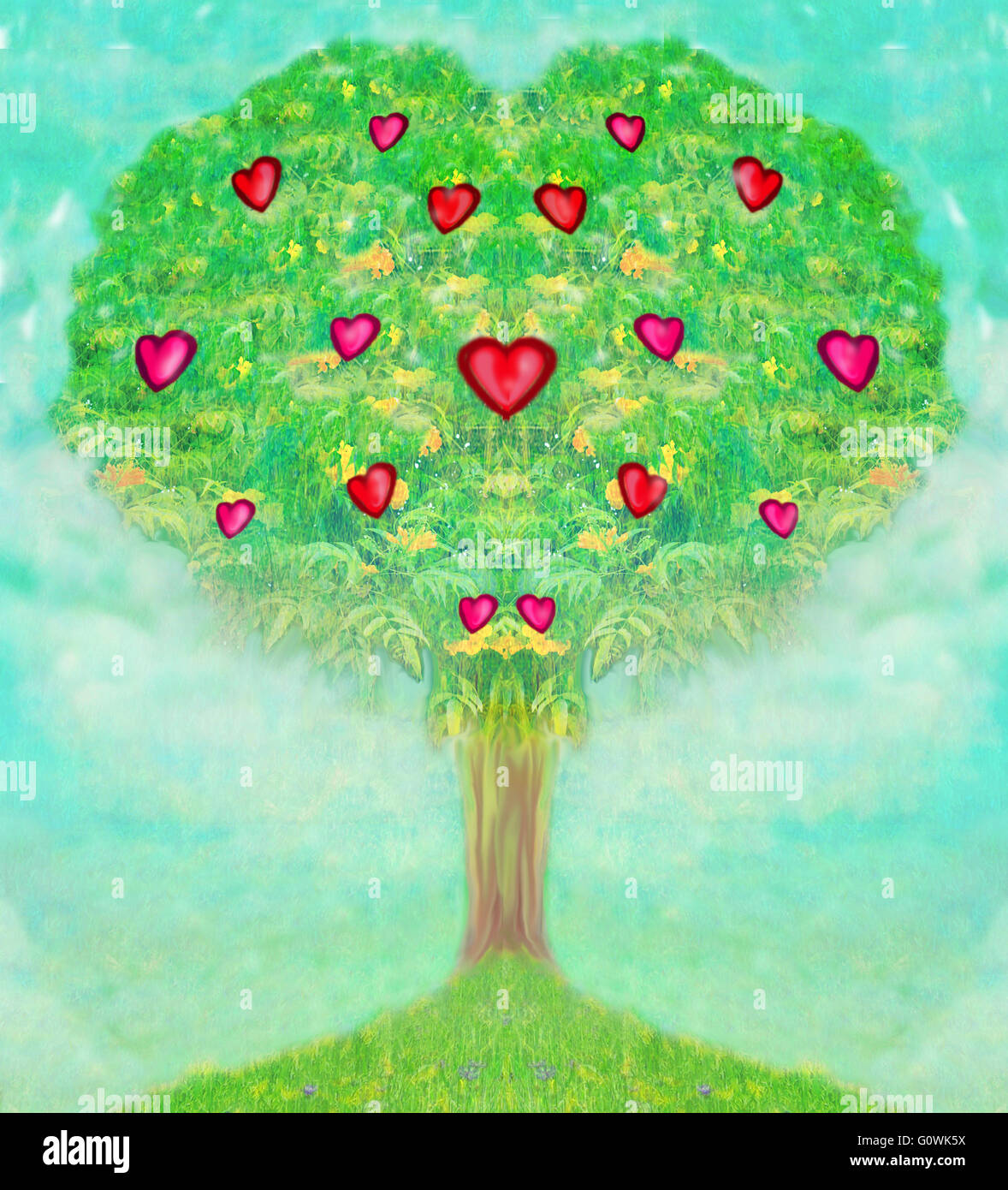 Tree of love Stock Photo - Alamy