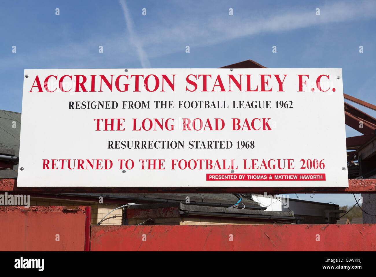 Accrington stanley and sign hi-res stock photography and images - Alamy