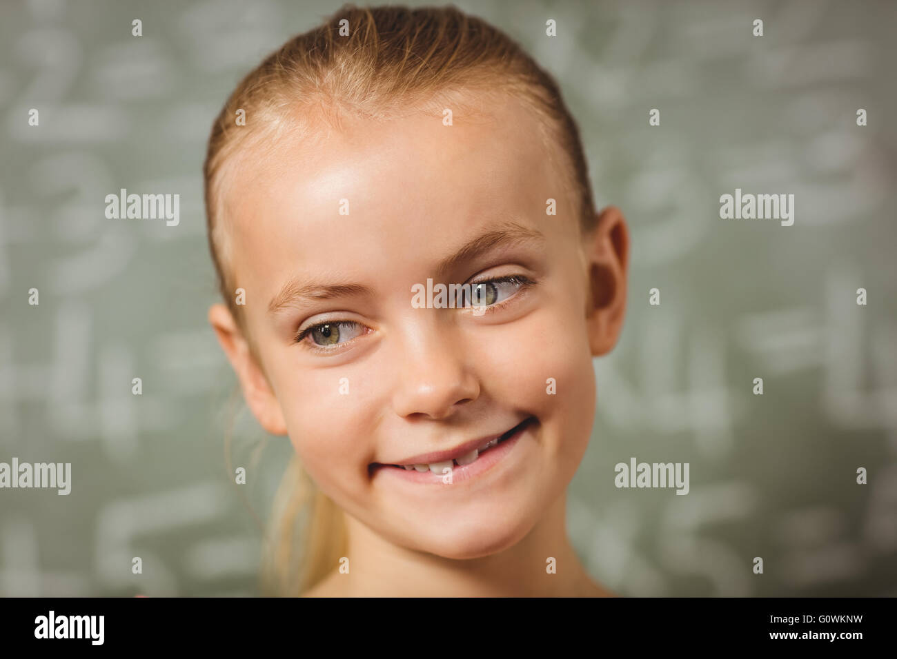 Girl in front school hi-res stock photography and images - Alamy