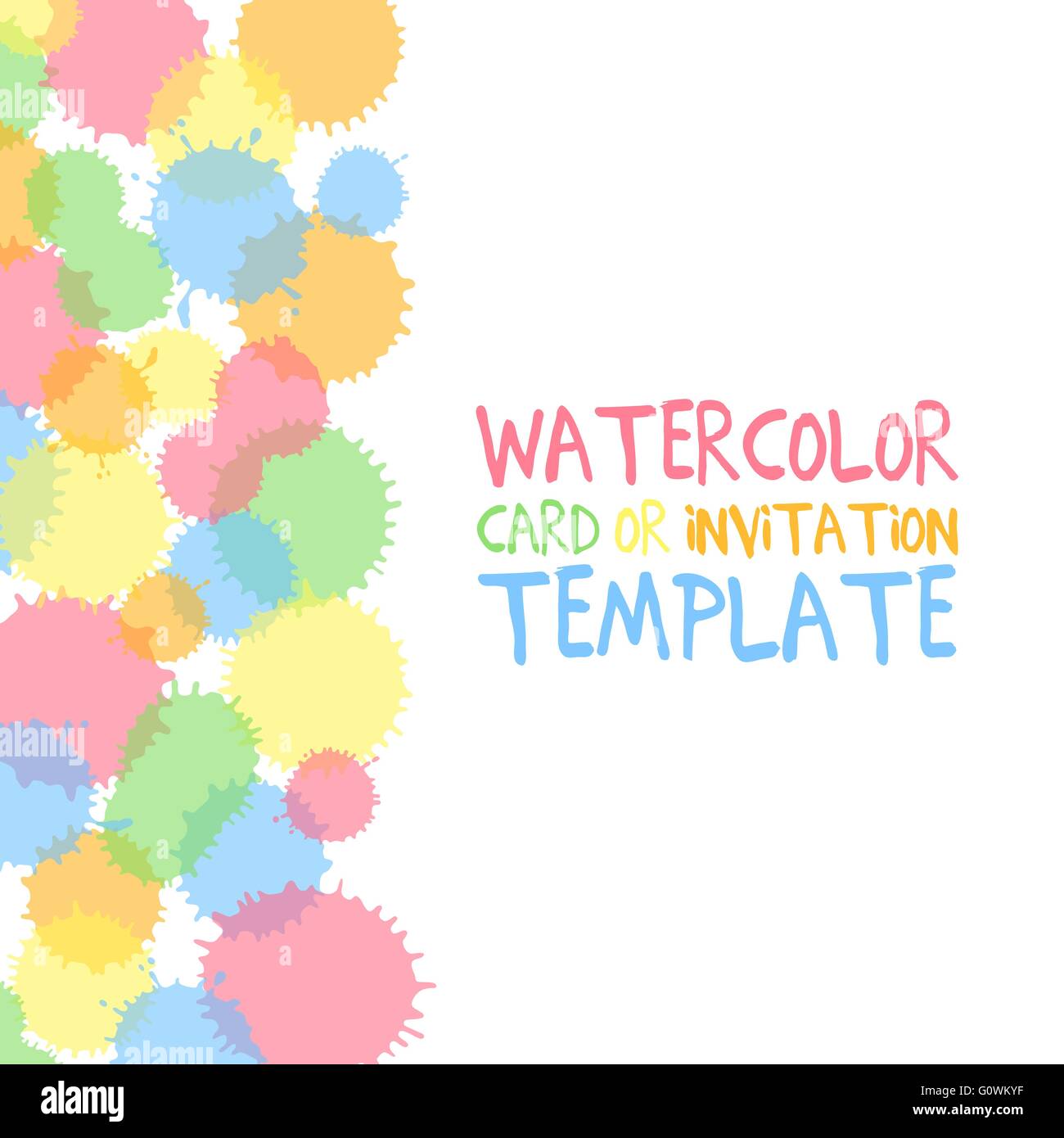 Watercolor hand drawn pink Stock Vector Images - Alamy